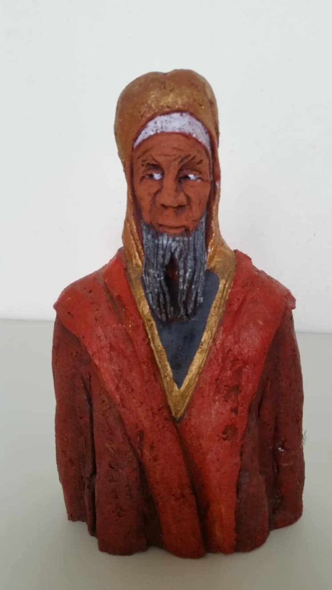 Clay Figure Handmade Ceramic Sculpture Russian Priest in - Etsy
