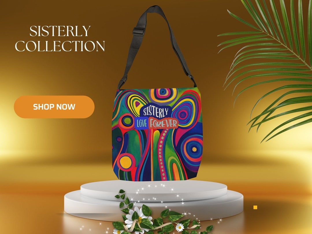 Sister Birthday Gift From Sister, Adjustable Strap Tote Bag, Inner ...