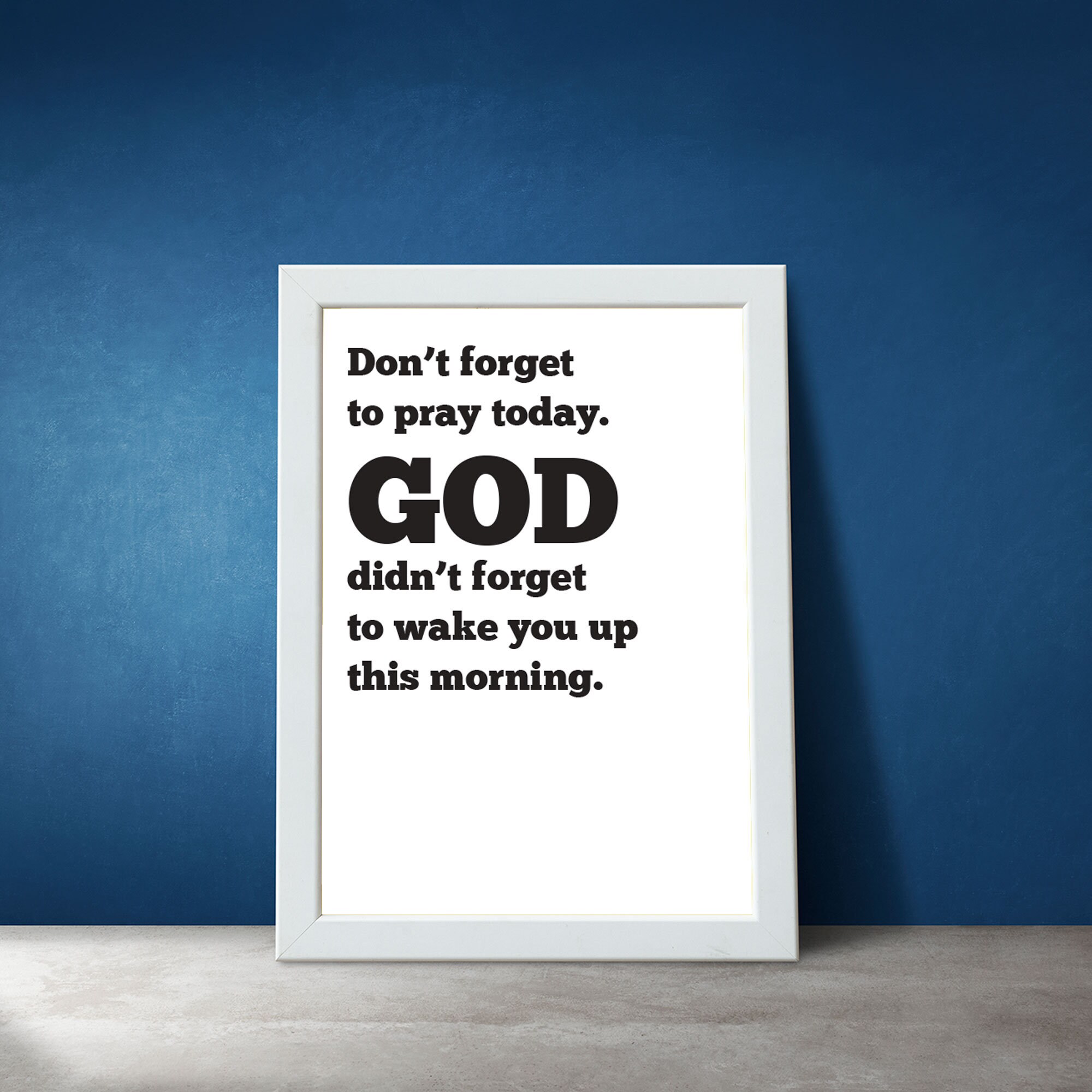 Don't Forget to Pray Today Poster - Etsy UK