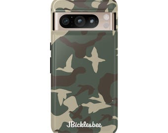 Camo Phone Case, Duck Camo, Hunting Dog, Tough Case, iPhone 15 14 13 ...