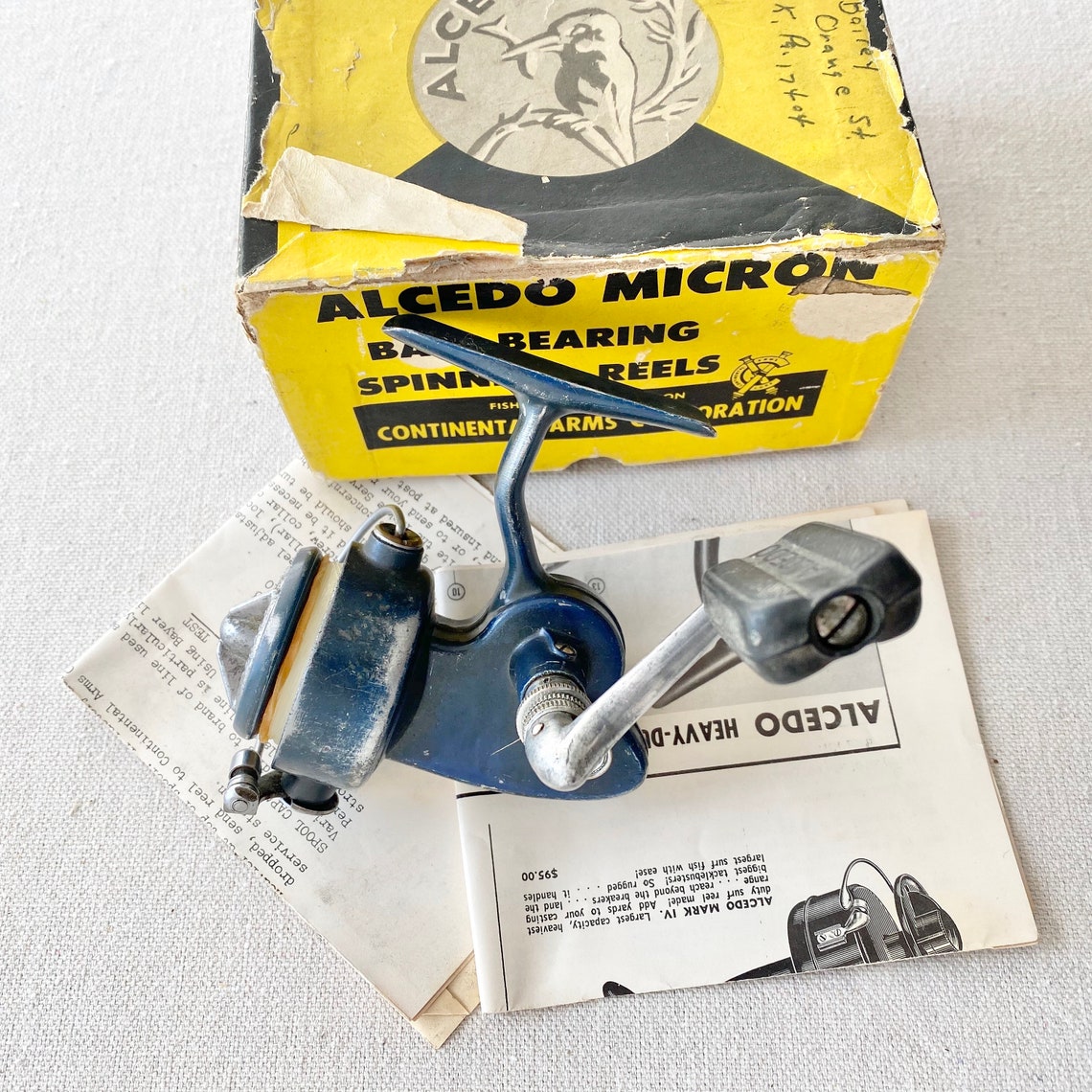Vintage Alcedo Micron Ultralight Spinning Reel W/box & Papers Made in ...