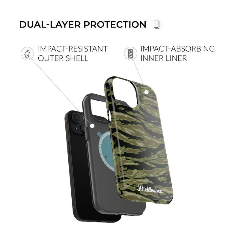 Retro Woodland Camo Tiger Stripe Magsafe iPhone Case - Etsy