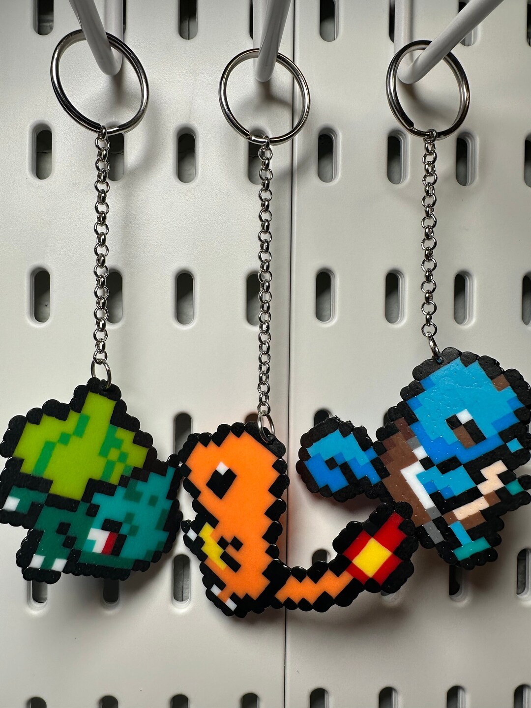 Gen 1 Starter Pokemon Keychain - Etsy