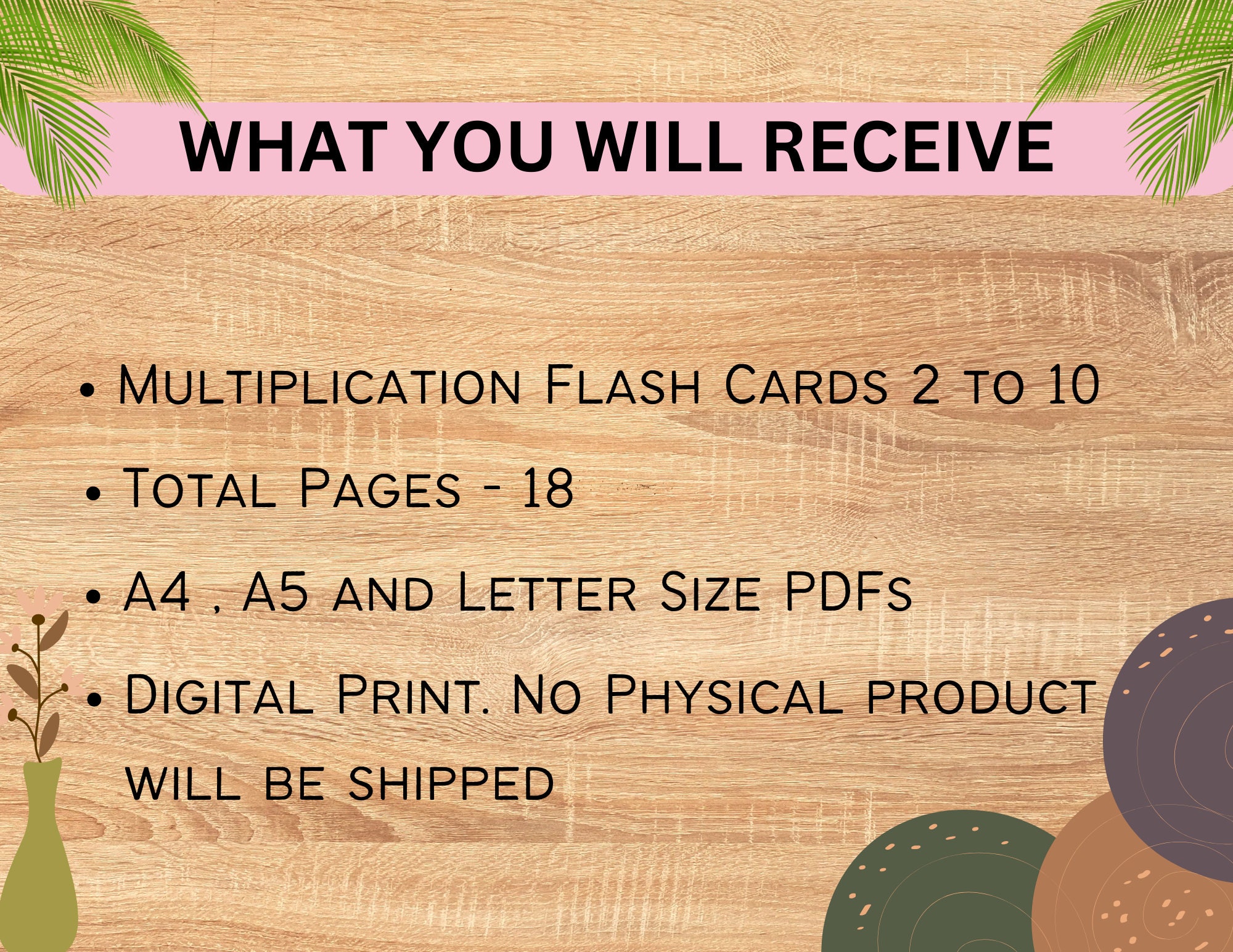 Math Multiplication Flash Cards - Etsy