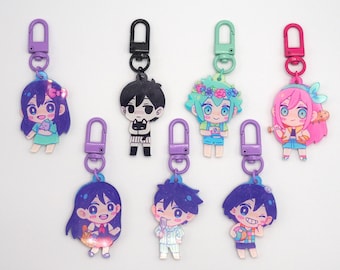 RESTOCKED OMORI Keychain Charm Real World Collection Sunny Kel Hero ...