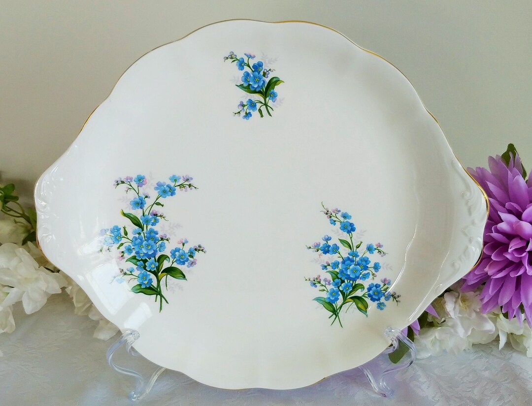 Royal Albert Forget-me-not Cake/dessert Plate Bone China - Etsy