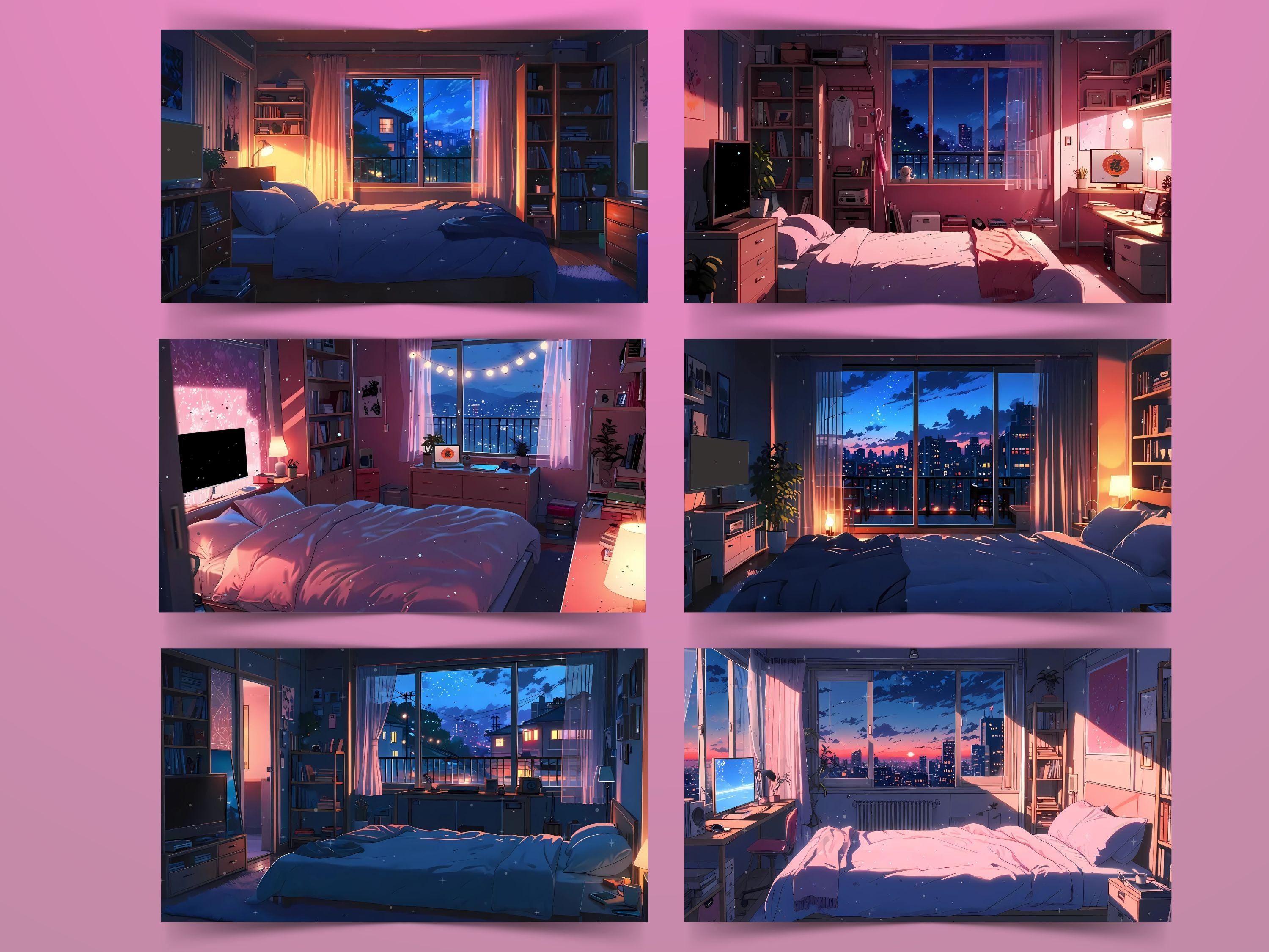 6 Animated Backgrounds Bundle, OBS Streamer Animated Background, Vtuber ...