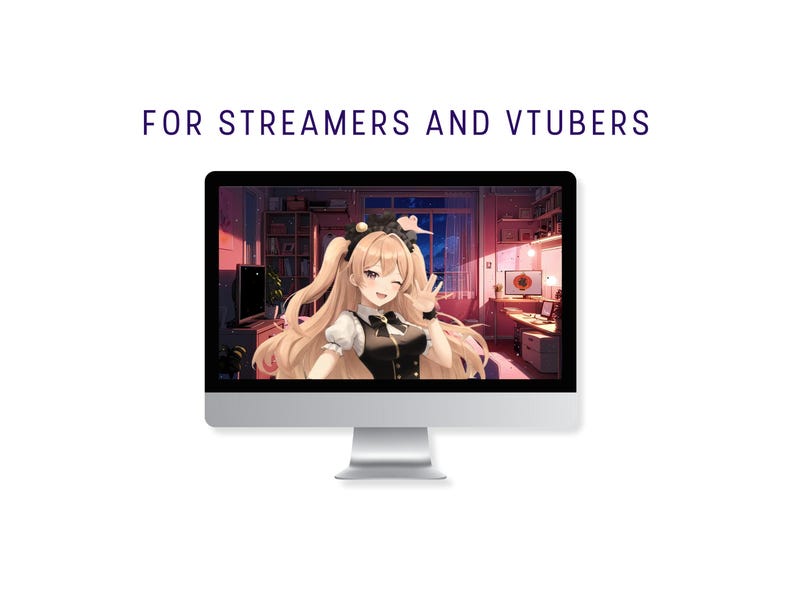 Streamer Animated Background, Vtuber Background, Girl Bedroom ...