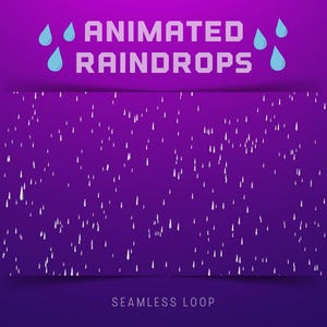 Rain Falling Streamer Animated Background, Animated Stream Decoration ...