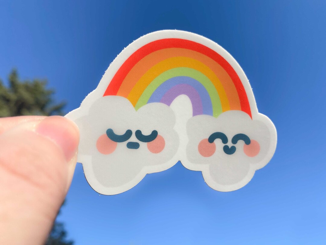 Rainbow Vinyl Sticker rainbow - Etsy