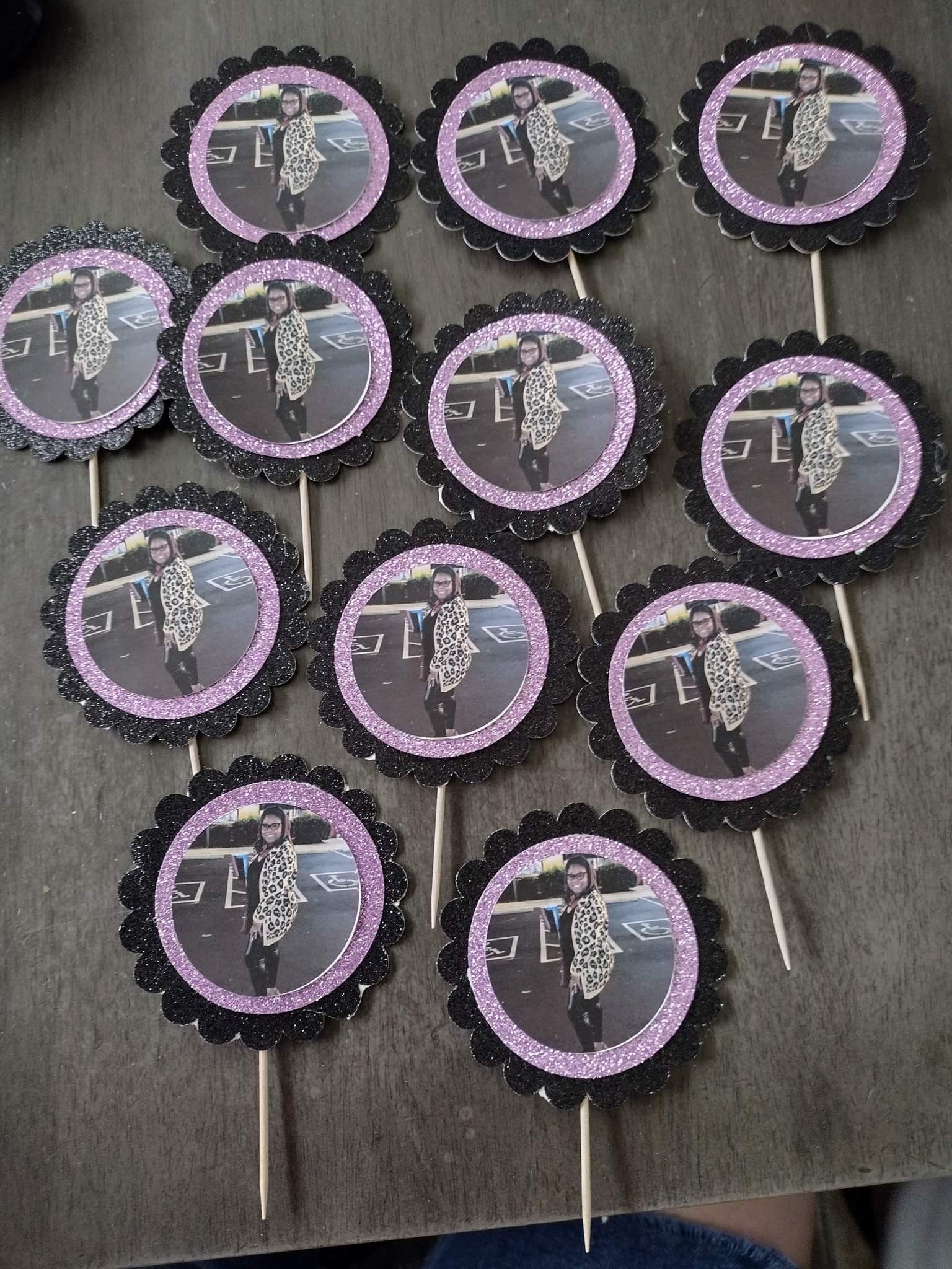 Cupcake Photo Toppers With Wrappers - Etsy