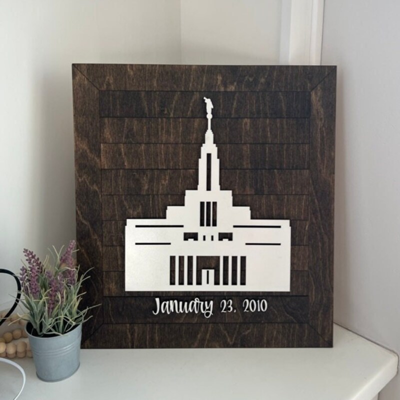 Temple Wood Sign - Etsy