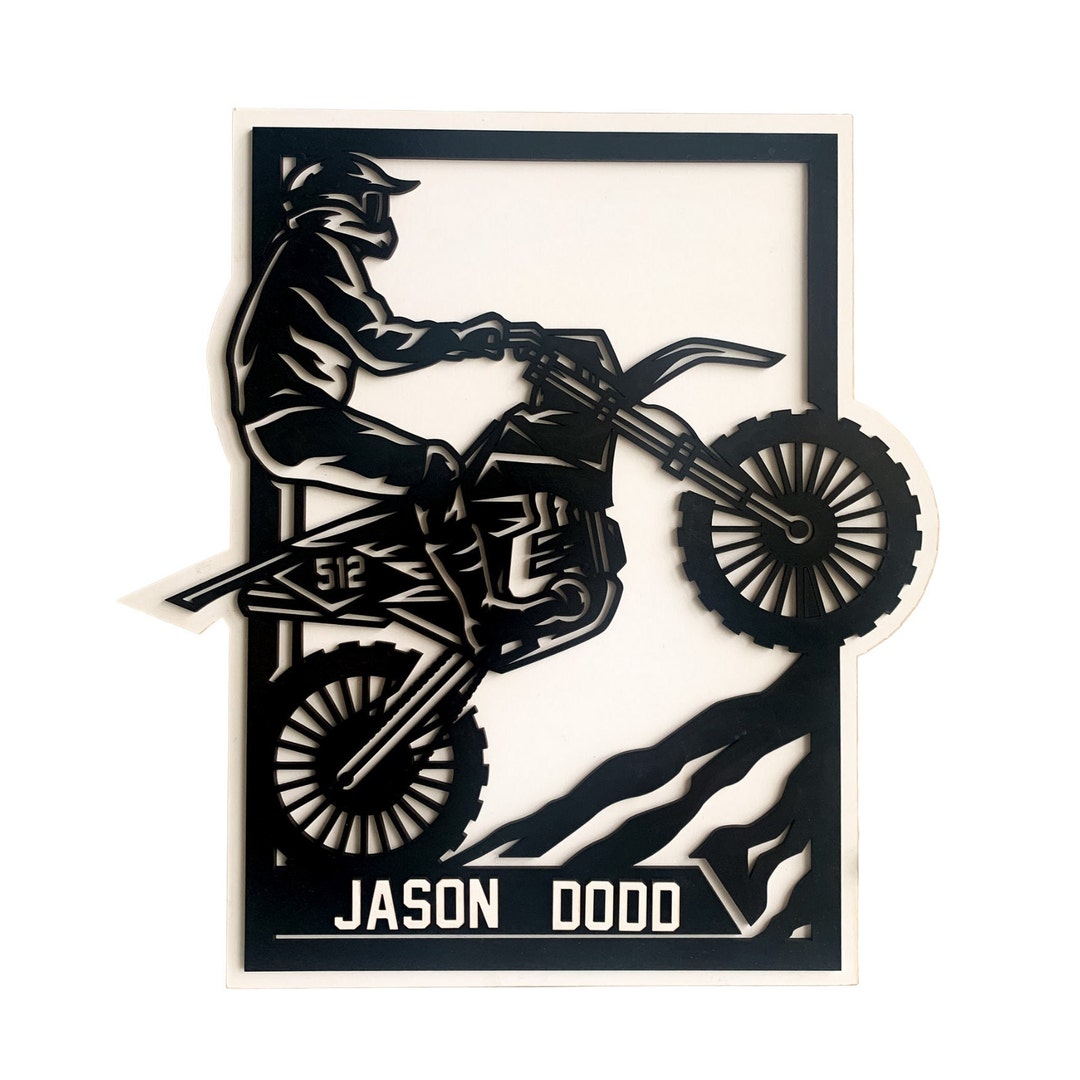 Personalized Motocross Plaque Motocross Gift Motorcycle Gift Motocross ...