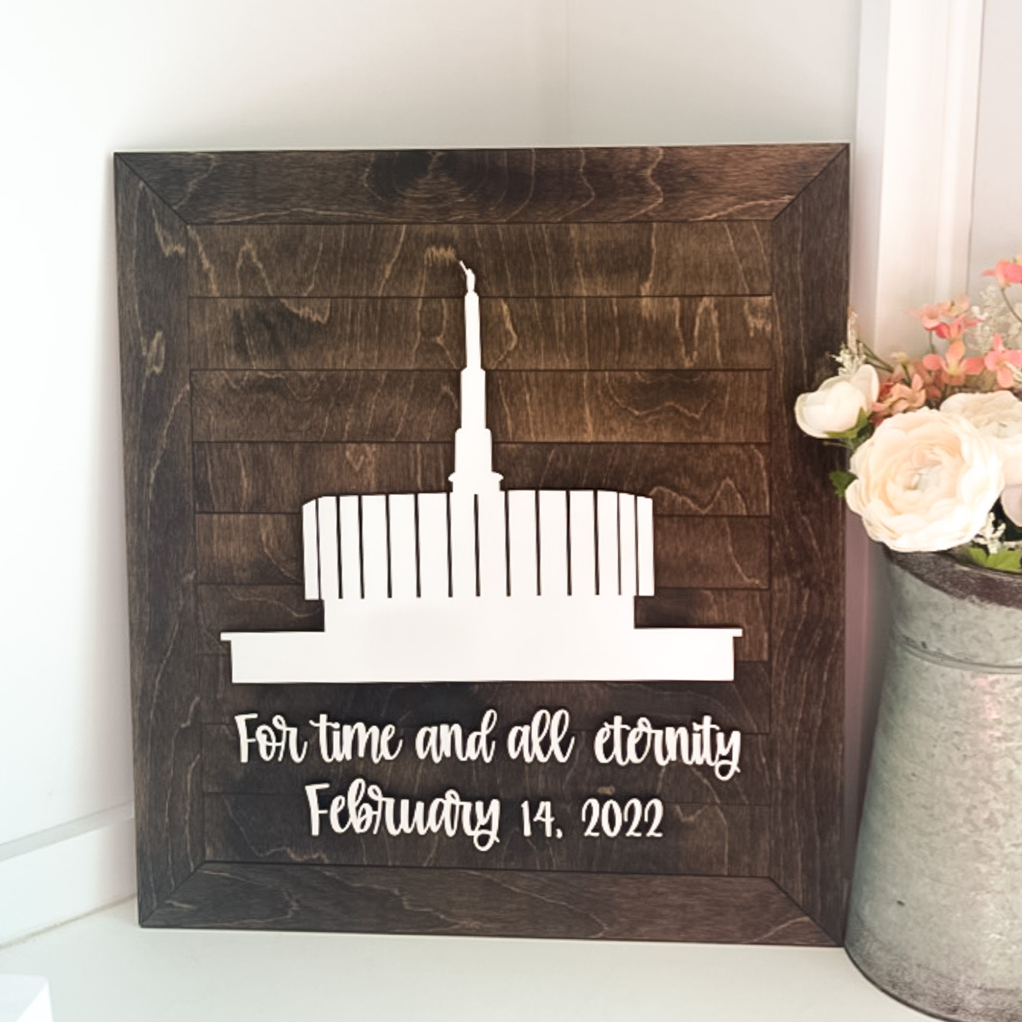 Custom LDS Temple Slat Sign LDS Wedding Gift Beautiful LDS - Etsy