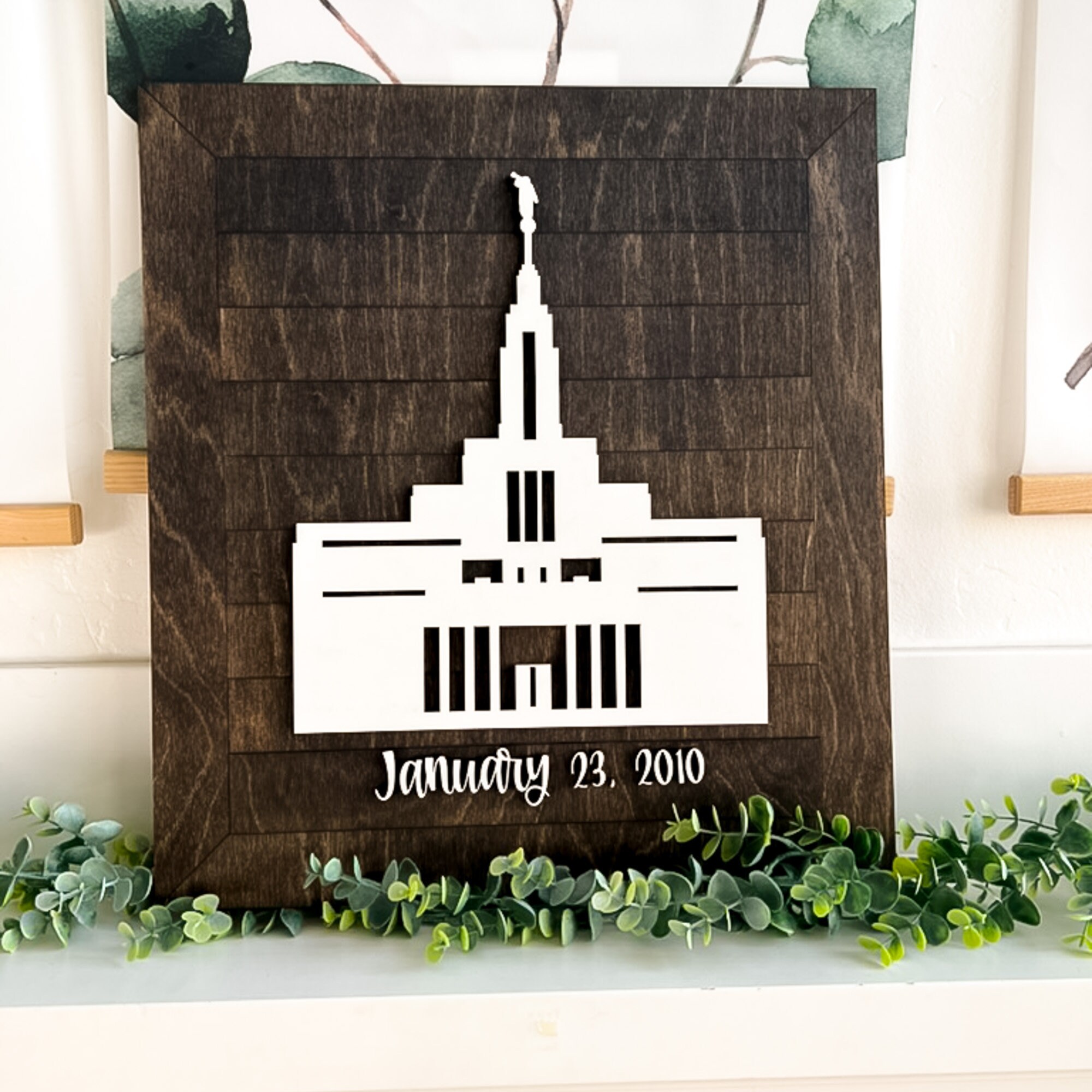 Custom LDS Temple Slat Sign LDS Wedding Gift Beautiful LDS - Etsy