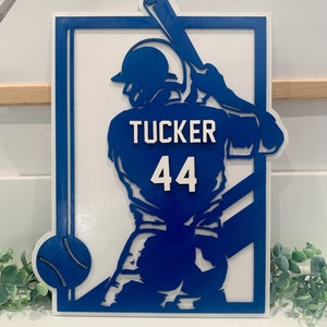 Personalized Baseball Plaque Baseball Gift Baseball Season Gift ...