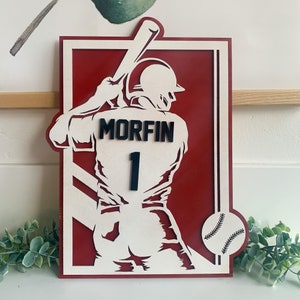 Personalized Baseball Plaque Baseball Gift Baseball Season Gift ...