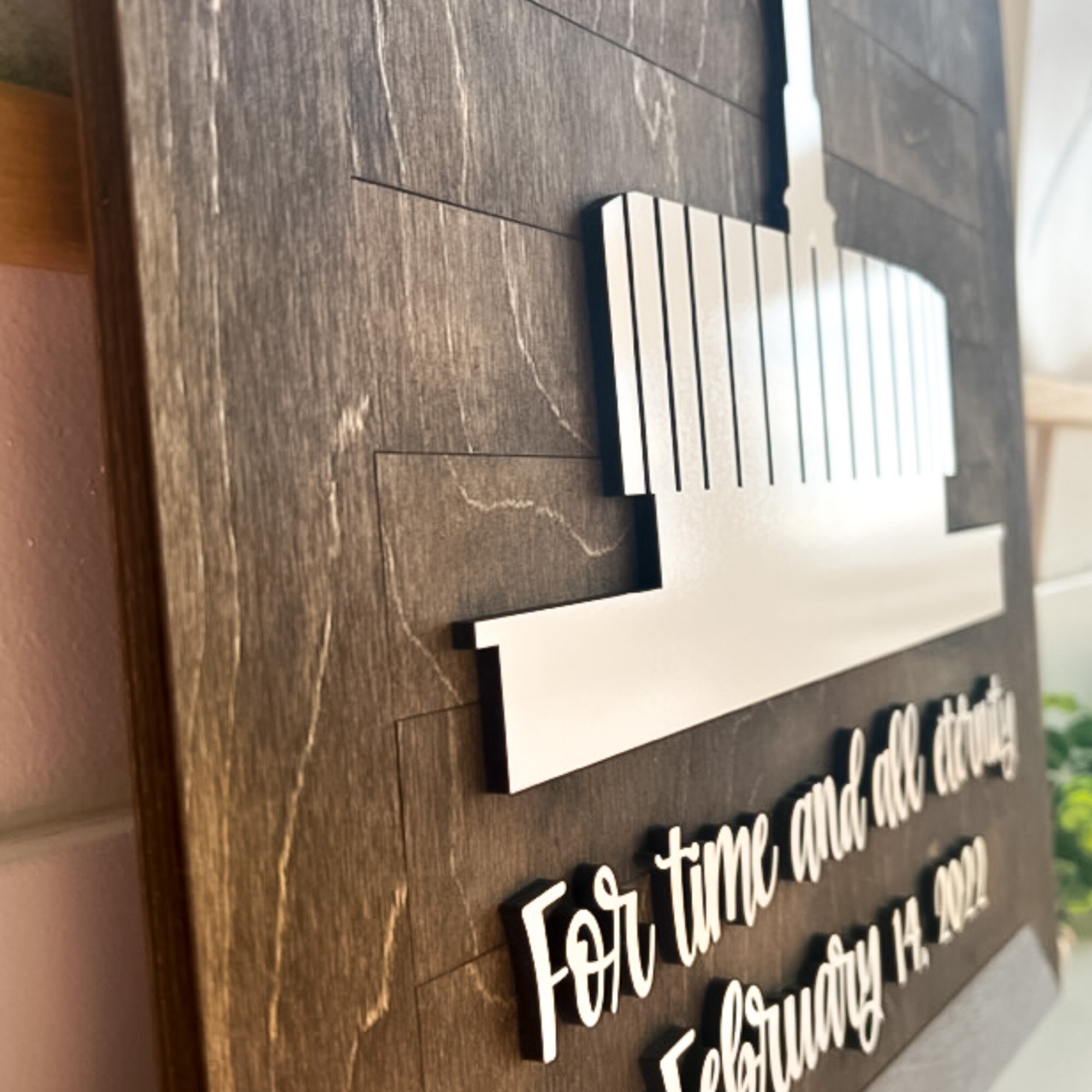 Custom LDS Temple Slat Sign LDS Wedding Gift Beautiful LDS - Etsy