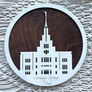 Beautiful Temple Sign Temple Decor LDS Temple Wedding Gift - Etsy