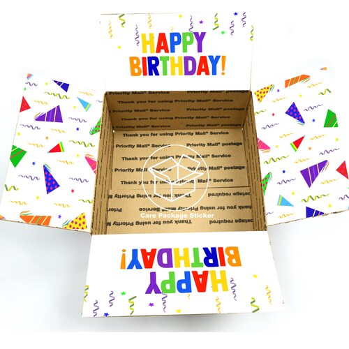 Birthday Care Package Flaps / Happy Birthday Box for College - Etsy