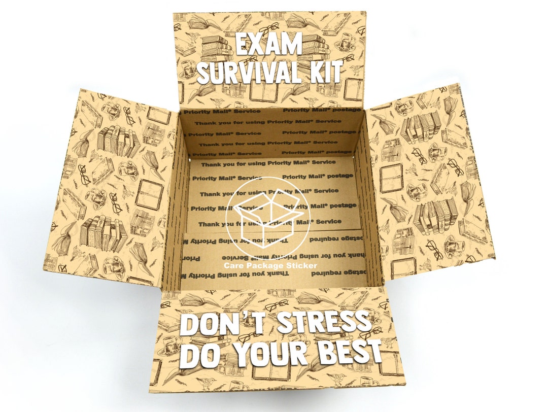 Finals Care Package Stickers / College Exam Survival Kit / Student ...