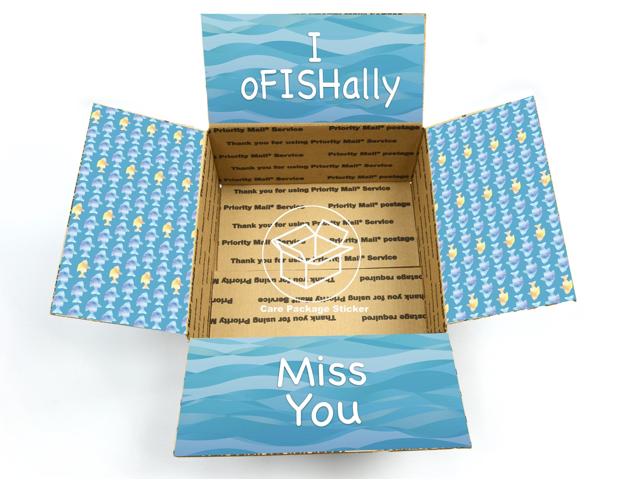 I Miss You Care Package Stickers / Long Distance Relationship Box for ...