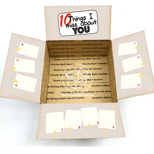 Long Distance Relationship Care Package Stickers / Care - Etsy