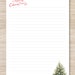 Christmas Stationery Printable Template / Letter Note Paper 8.5" X 11 ...