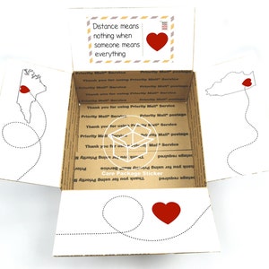 State Heart Care Package Flaps / Long Distance Package for Boyfriend ...