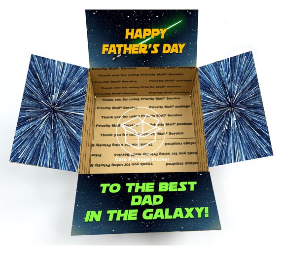 Father's Day Care Package Stickers / Gift Box for Dad / | Etsy