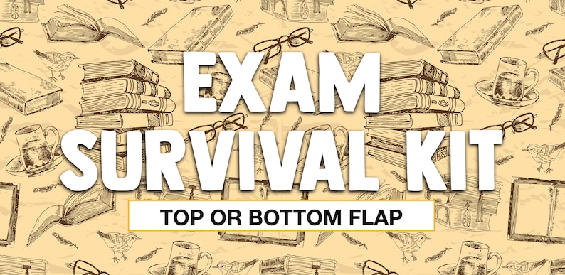 Finals Care Package Stickers / College Exam Survival Kit / Student ...