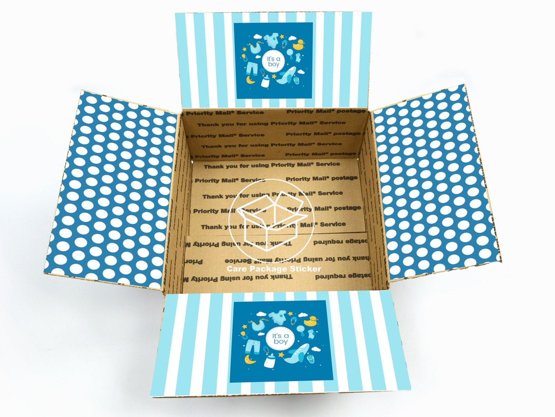 Baby Boy Gender Reveal Box / Deployment Pregnancy Announcement Box ...