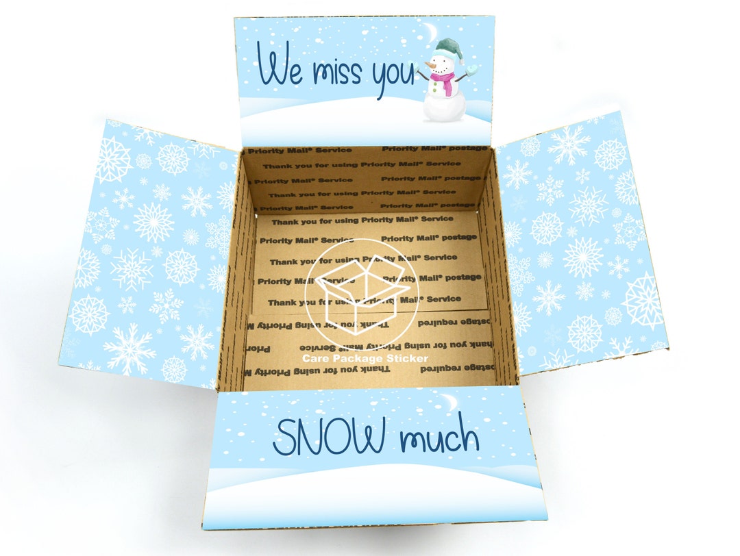 Christmas Care Package Flap Stickers / Deployment Box Flaps / Winter ...