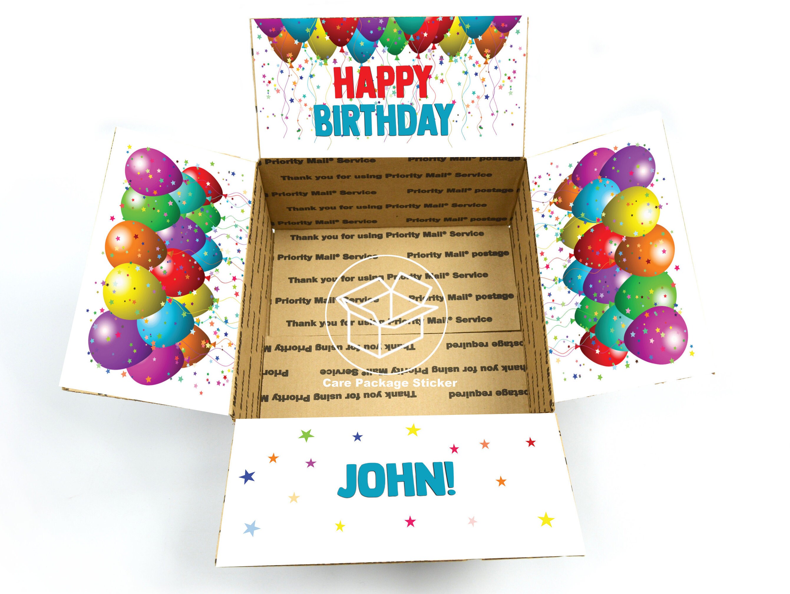 Birthday Care Package With Name / Custom Birthday Box for | Etsy