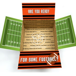 Football Care Package Stickers / Custom Gift Box for Him / Football ...