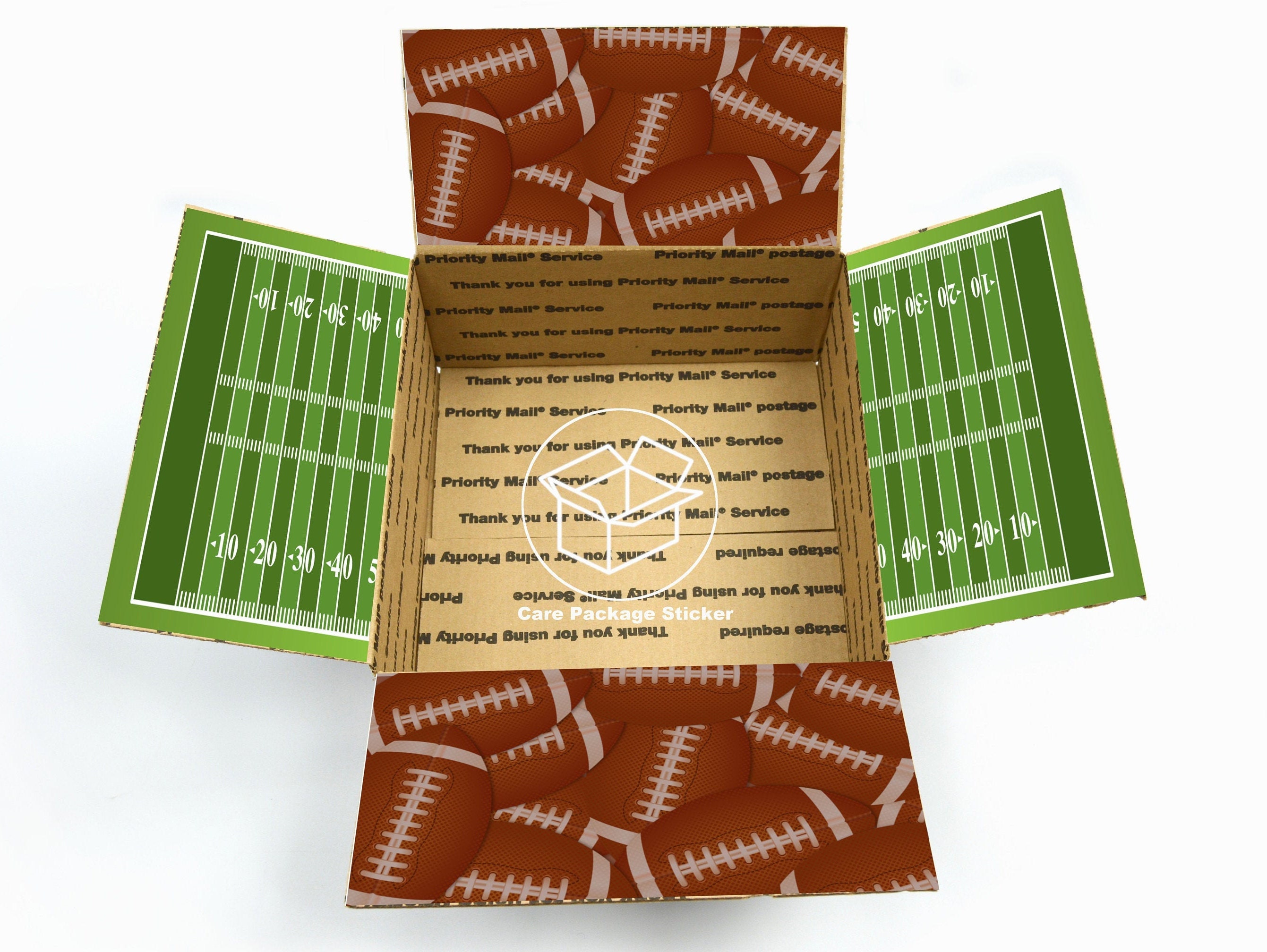 Football Gift Box / Sports College Care Package Stickers / - Etsy