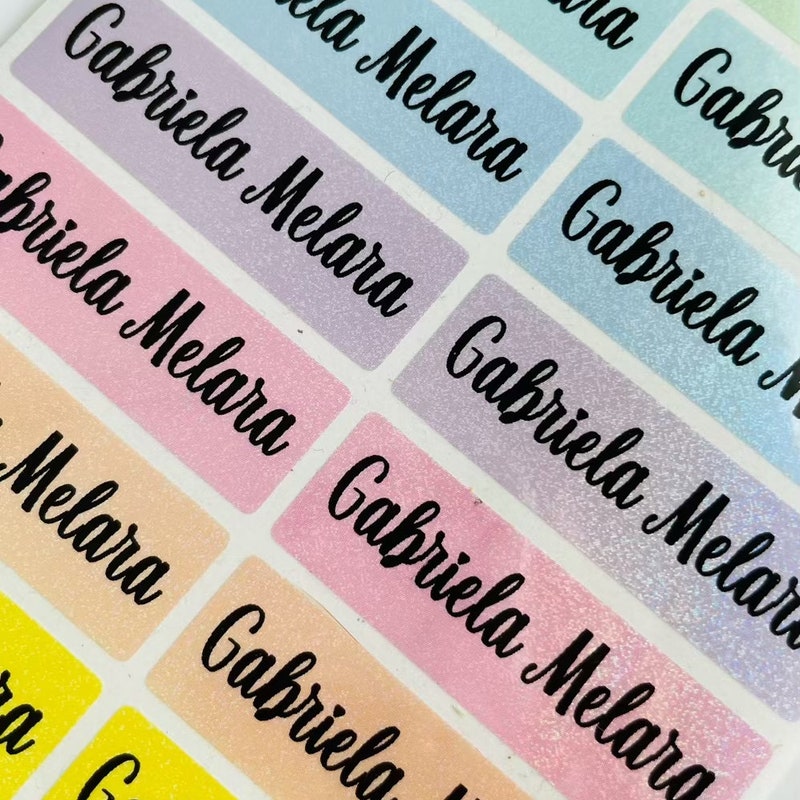 Glitter Labels - Etsy