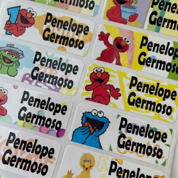 Elmo Labels - Etsy