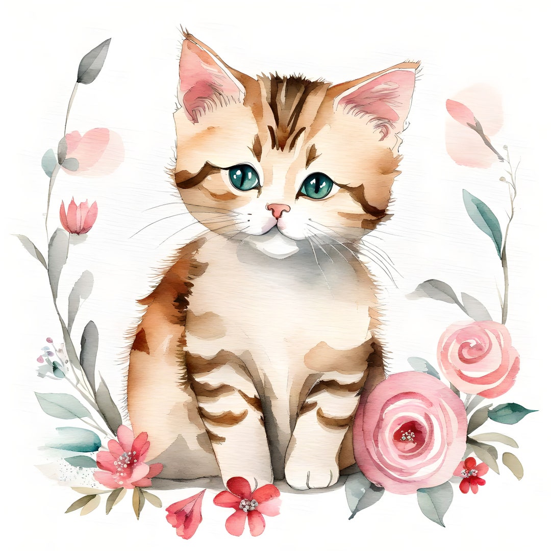 30 Shabby Chic Whimsical Tea Party Digital Illustrations - Vintage ...