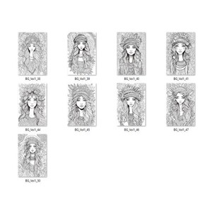 50 Pages Boho Girl Coloring Pages - Embrace Your Inner Free Spirit With ...