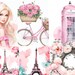 50 Digital Pink Watercolor Graphics - Instant Download for Creative ...