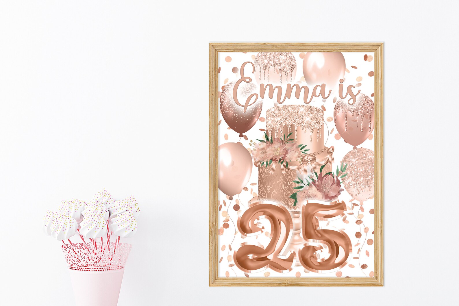 Personalized Birthday Printable Poster Digital Art With Custom - Etsy
