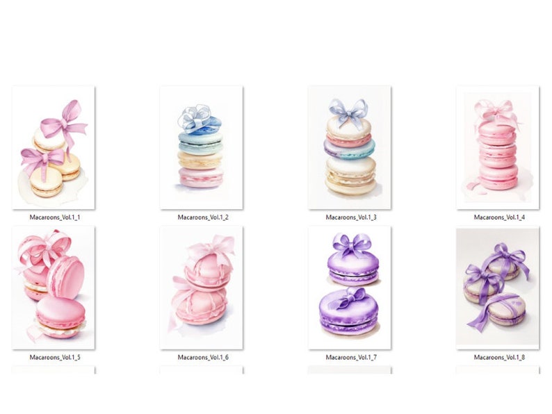 15 Delicious Macarons Digital Watercolor Illustrations - Sweet Artistry ...