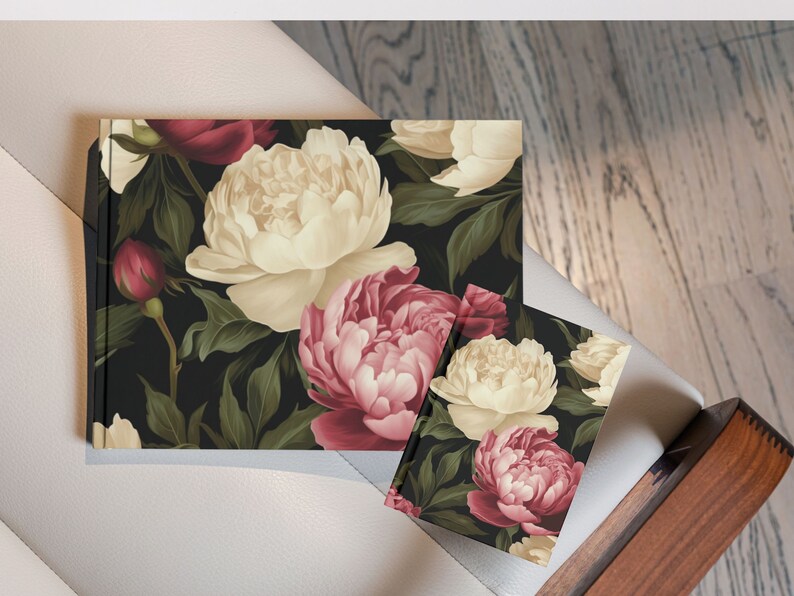 Midnight Peony Premium Seamless Pattern. Instant Download. Commercial ...