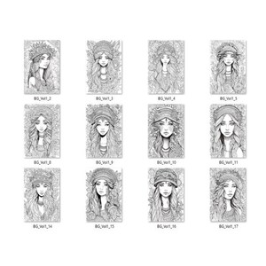 50 Pages Boho Girl Coloring Pages - Embrace Your Inner Free Spirit With ...