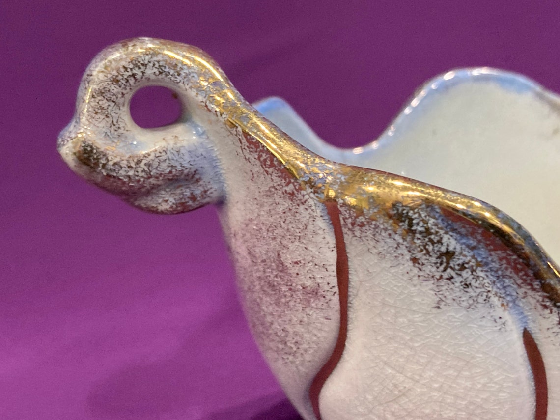 Royal Fenton Genuine Fenton Ware Double Handled Bowl Gold | Etsy