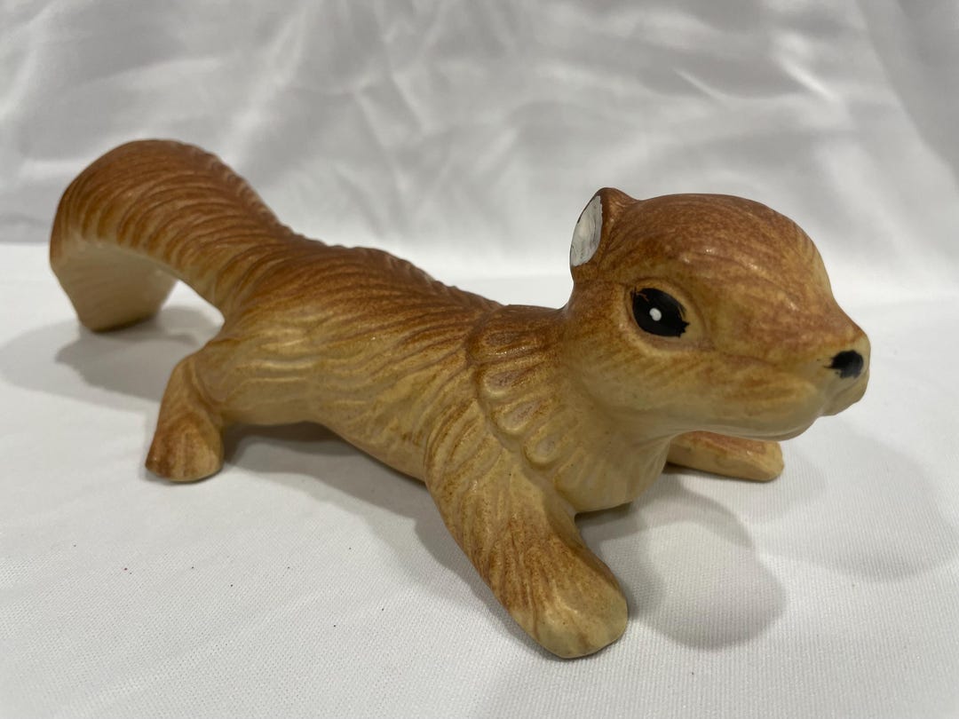 MCM Ceramic Squirrel, Tree Climbing Squirrel Figurine - Etsy