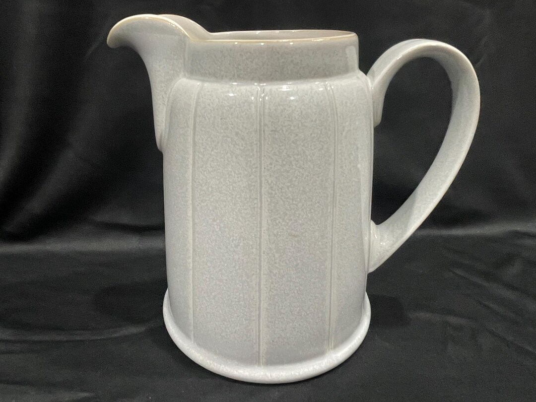Denby Spirit Jug, Gray and White Pitcher - Etsy