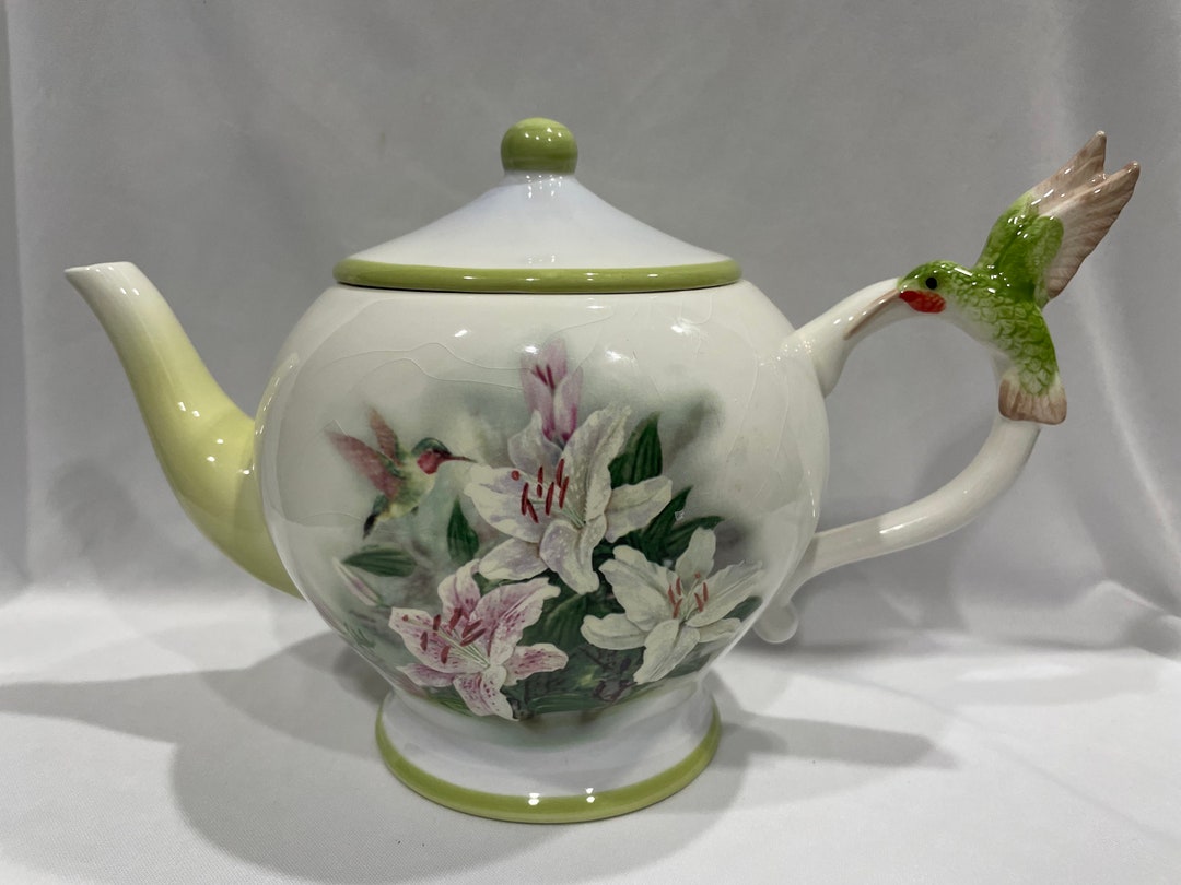 Lena Liu Hummingbird and Lily Teapot, Telefloral Teapot, Teapot With ...