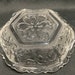 Indiana Glass Daisy Pattern, Hexagonal Pressed Glass Candy Bowl ...